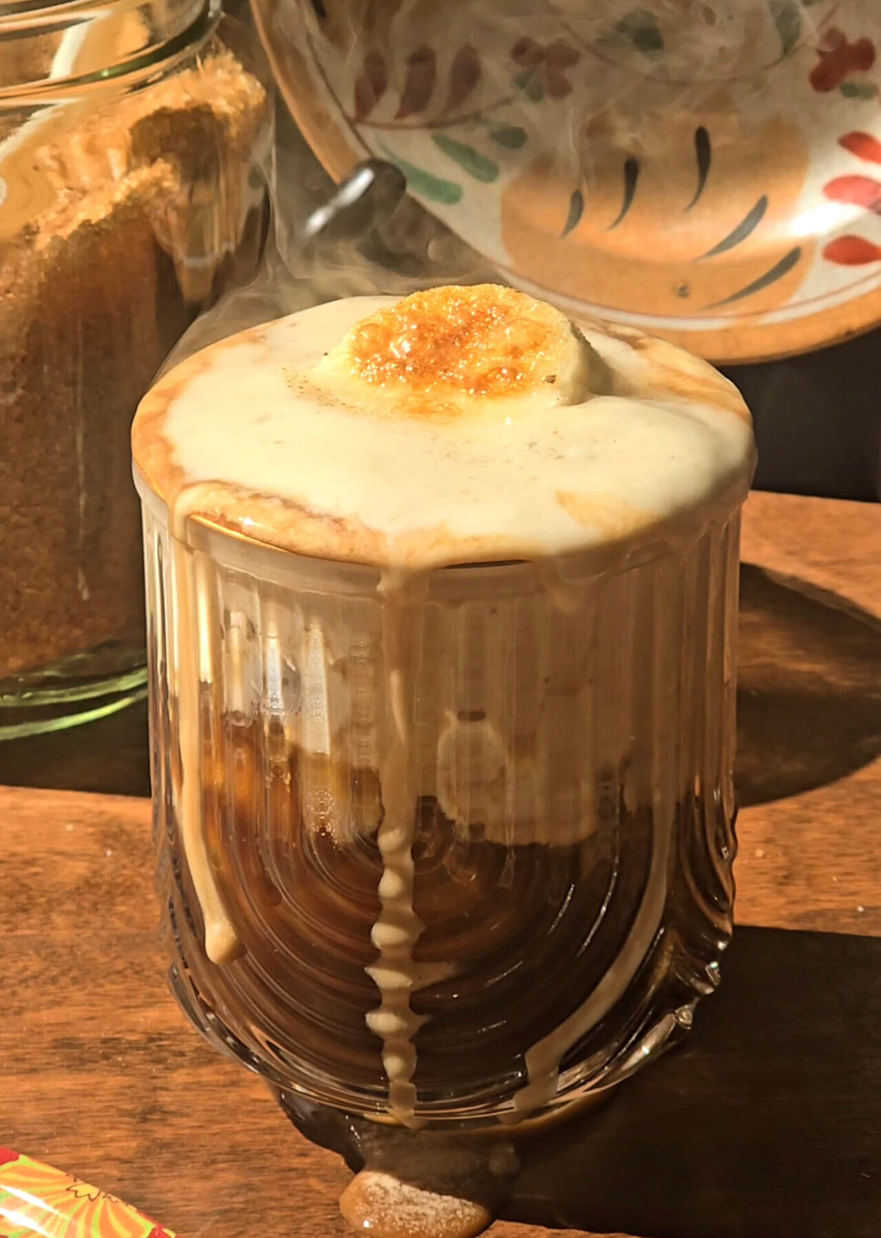 Brown Sugar Banana Cream Latte | Sincerely Asma