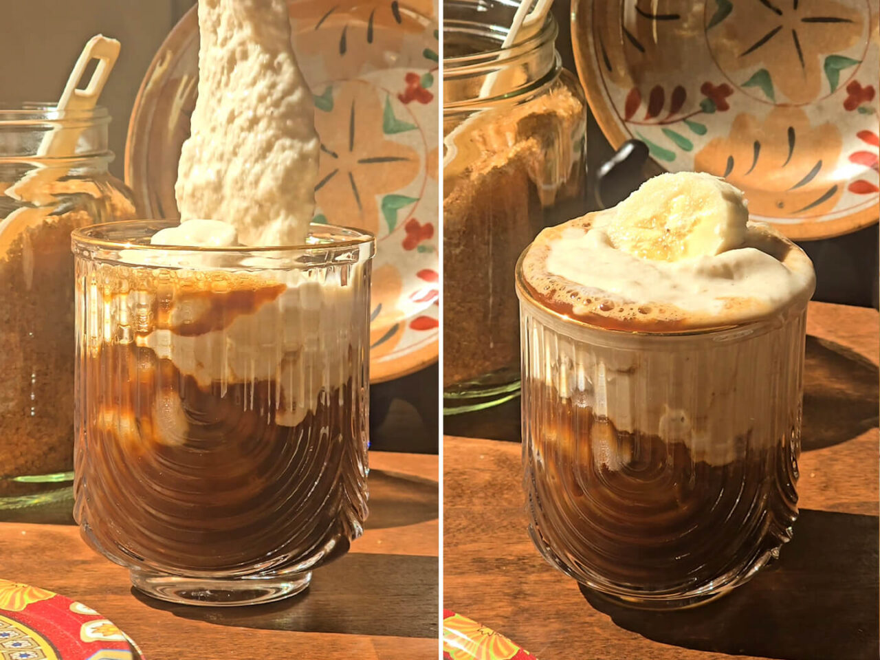 Brown Sugar Banana Cream Latte | Sincerely Asma